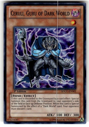 1x (M/NM) Ceruli, Guru of Dark World - SDGU-EN003 - Super Rare - 1st ...