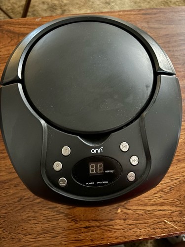 ONN CD Player Portable AM/FM Boom Box Model ONB17AA001RS Working Tested ...