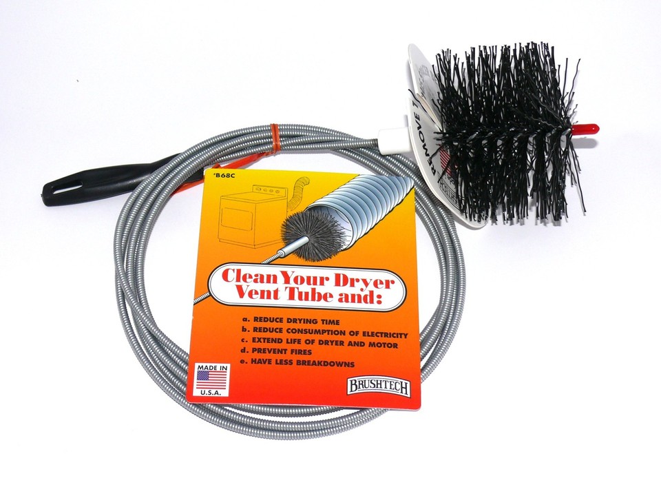 Dryer Vent Cleaning Brush - 10-Foot Flexible Duct Cleaning Tool with ...