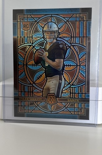 2025 Panini Mosaic football TYLER SHOUGH RC #18 Jumbo stain glass in ...