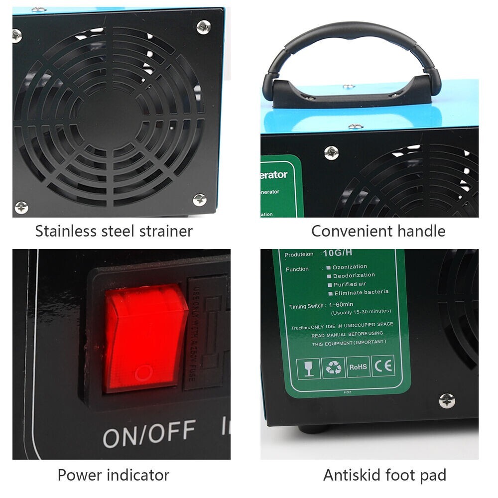 Commercial Ozone Generator Machine Industrial Pro Air Purifier Ionizer ...