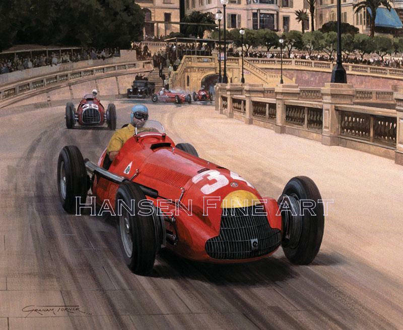Juan Manuel Fangio Alfa Romeo Monaco Grand | Grelly UK
