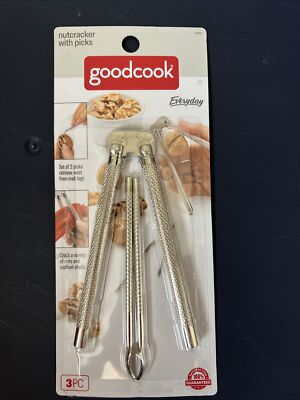 Good Cook Classic Nutcracker with 2 Picks Great for Nuts and Seafood ...
