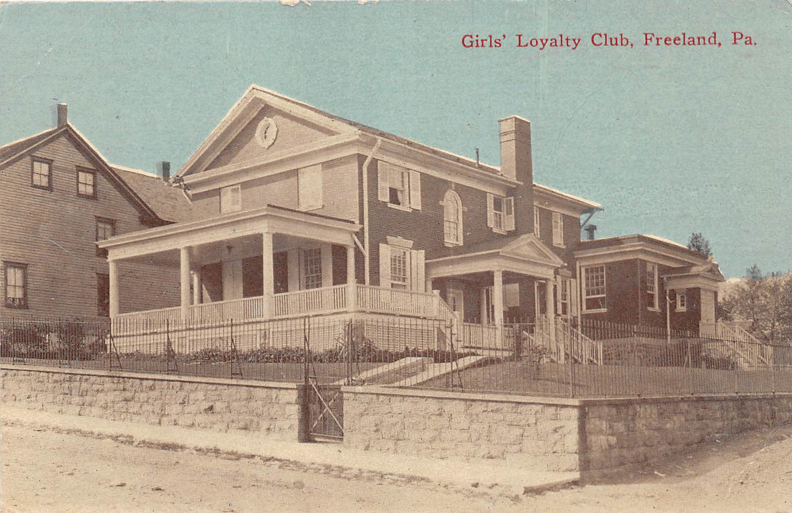 D63/ Freeland Pennsylvania Pa Postcard c1910 Girls' Loyalty Club ...