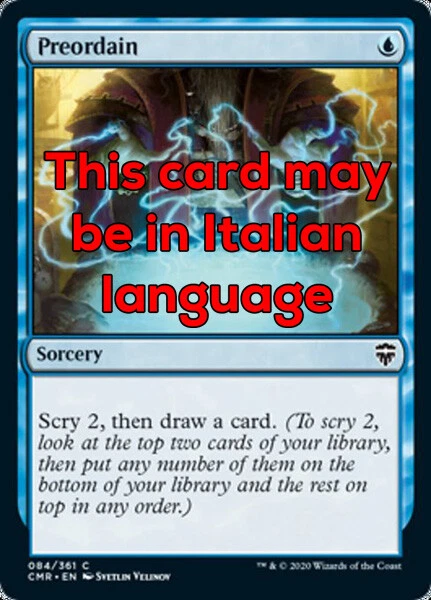 Preordain Mtg