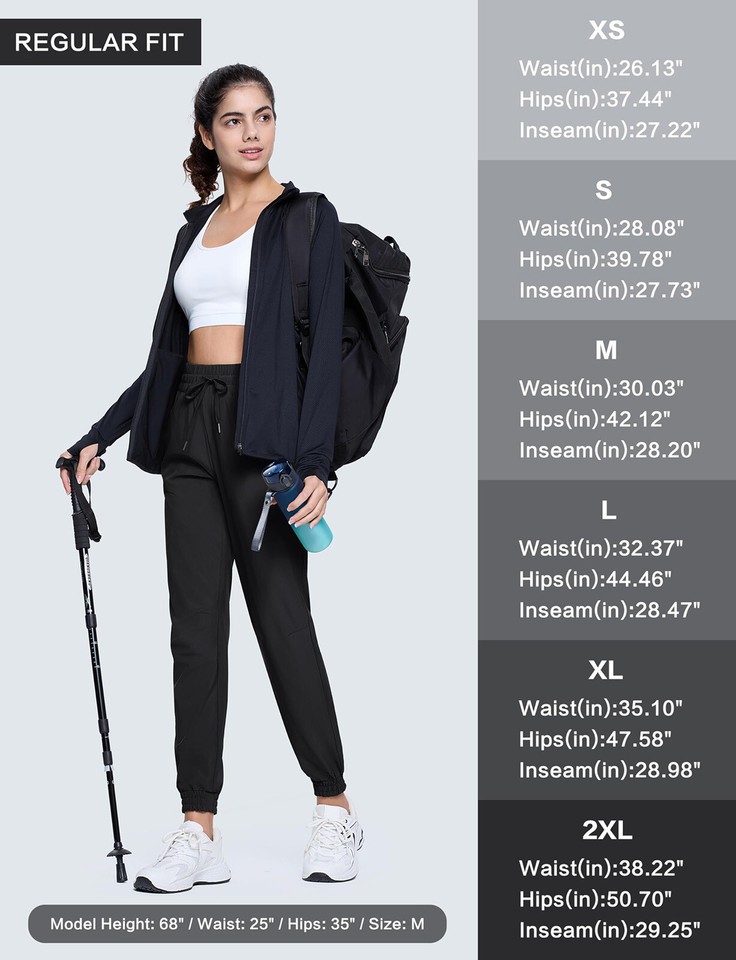 Womens Lightweight Hiking Pants Quick Dry Water Resistant Workout ...