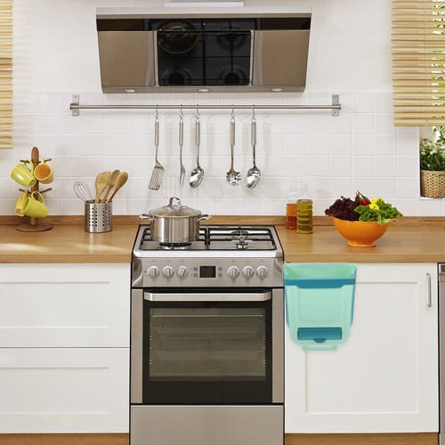 Cabinet Hanging Waste Bin Kitchen Waste Bucket Foldable Large-capacity ...