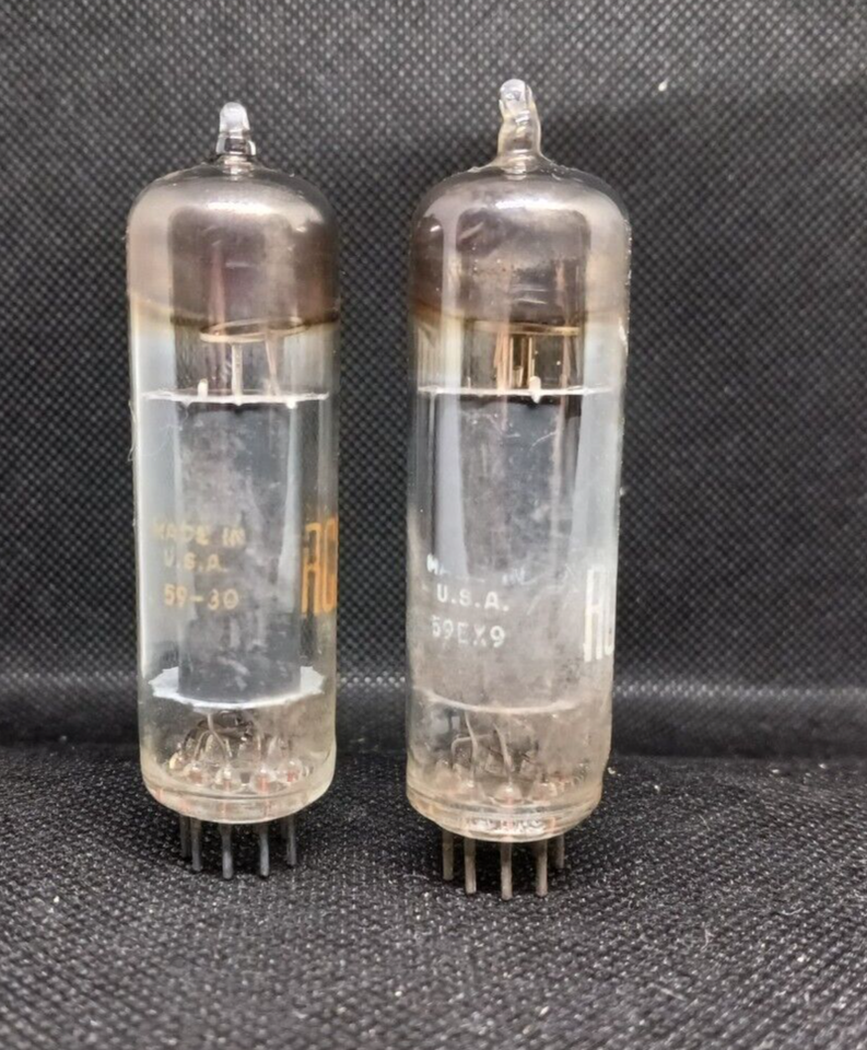 2 x 6973 RCA TUBE BLACK PLATE ;363 | eBay