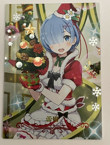 REM Re:zero SD-27 Christmas Carnival Goddess Story Anime Card | eBay