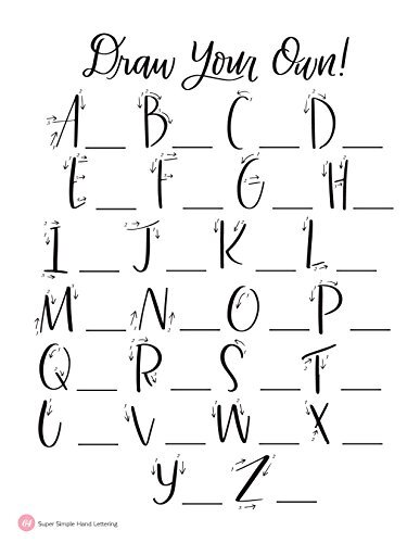 Super Simple Hand Lettering: 20 Traceable Alphabets, Easy Projects ...