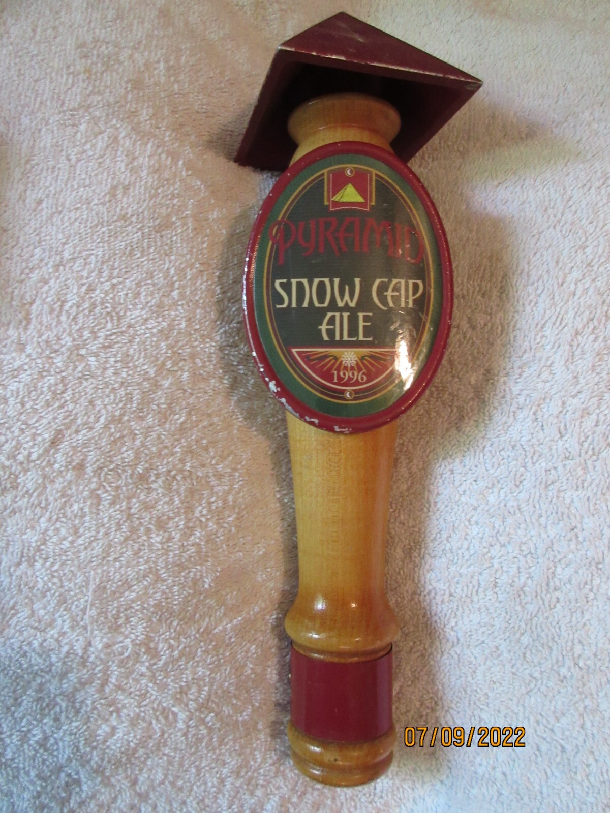 RARE Pyramid Snow Cap Ale Tap 1996 Wooden Beer Tap Handle 11" | eBay