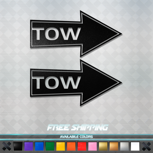 Tow Arrow Vinyl Decal Sticker Pack - Car Truck JDM Racing Safety | eBay