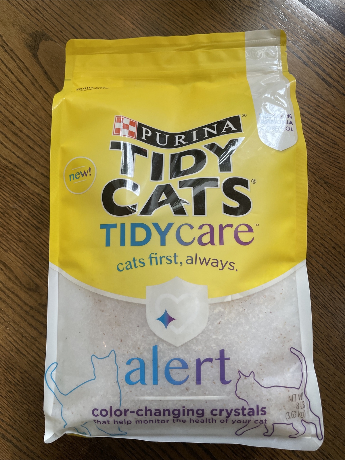 Purina Tidy Cats Tidy Care Alert Crystal Cat Litter 8lb. Bag, NEW ...