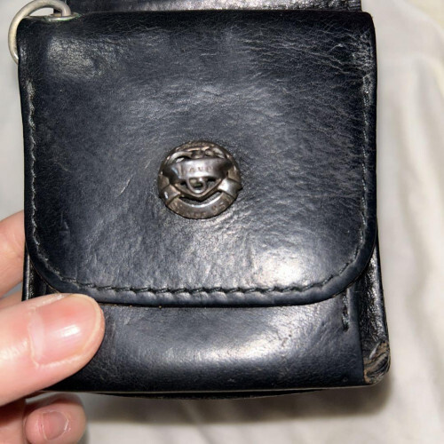 Vintage ALZUNI Genuine Leather Bifold Wallet Silver 950 limited From ...