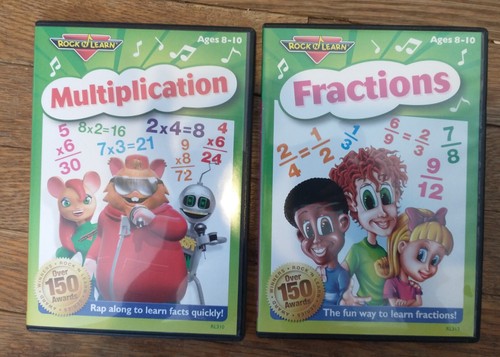 Math DVD Lot Rock N Learn Multiplication Fractions | eBay