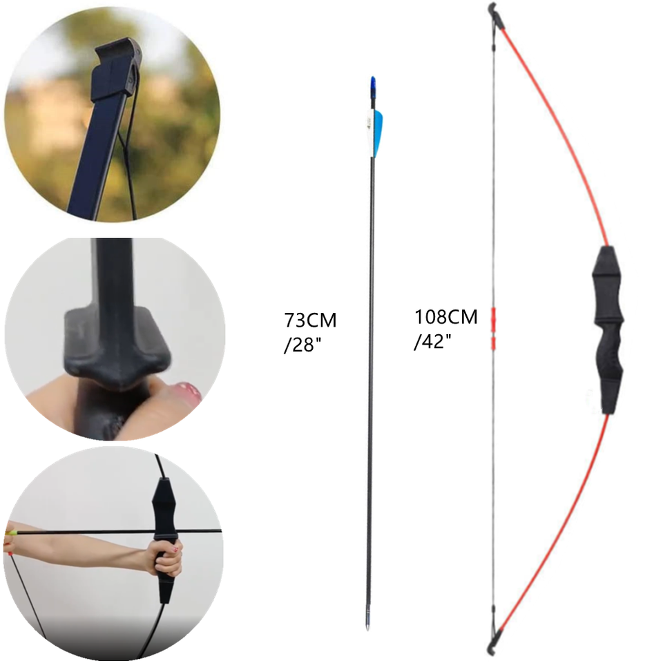 Archery Arrow Bow Set Recurve Bow for Beginner Hunting Target Training ...