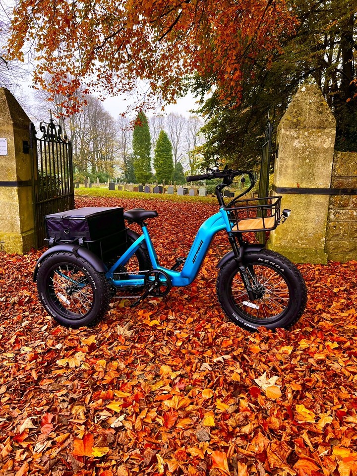 Powabyke Revom T2 Fat Tyre Electric Mountain Tricycle Trike 48v | eBay UK