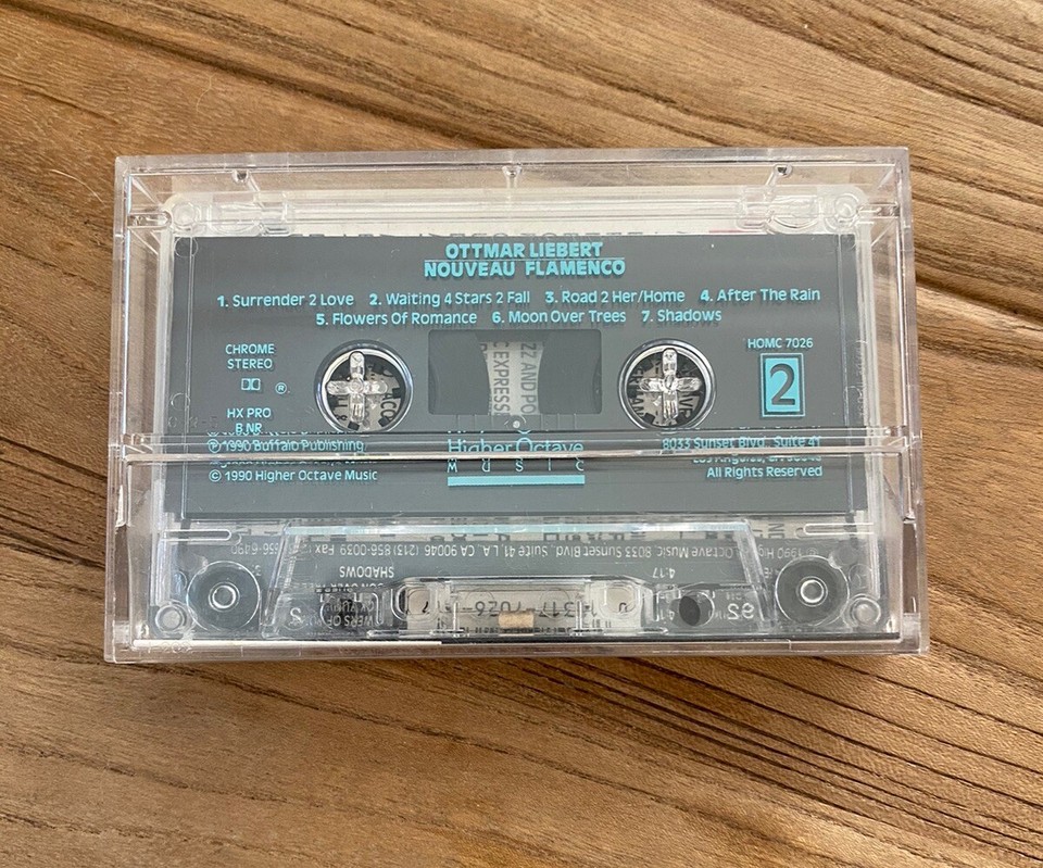 OTTMAR LIEBERT Nouveau Flamenco 1990 Cassette Tape Contemporary Spanish ...