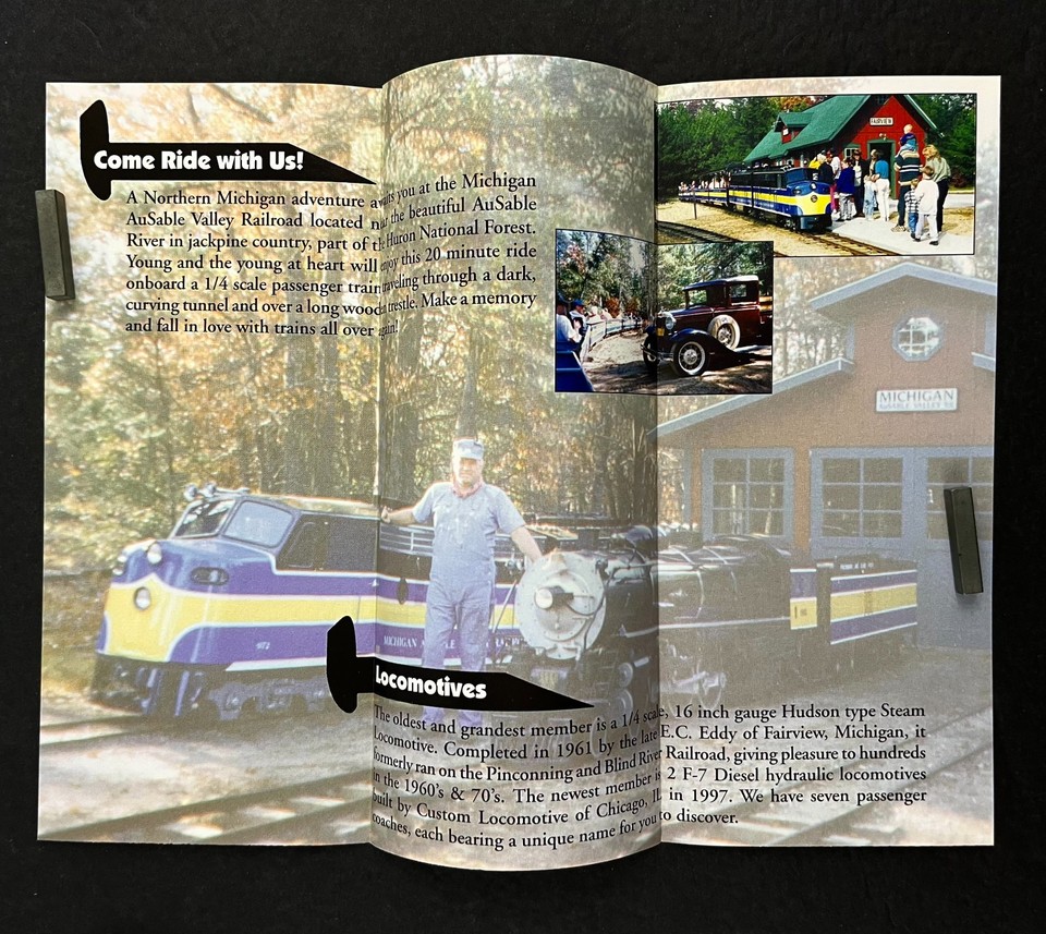 1990s Michigan Ausable Valley Railroad Train Rides Vintage Travel MI ...