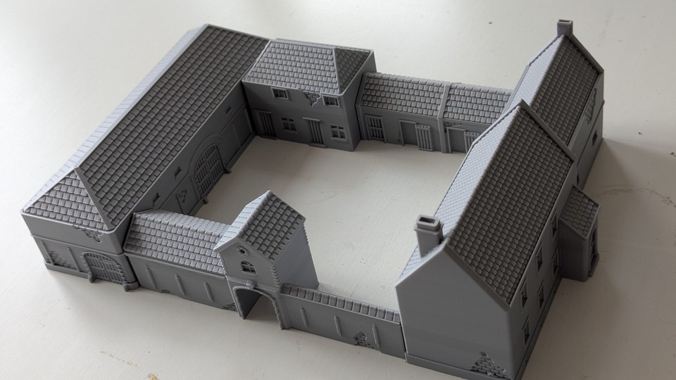 15mm Scale Table Top Wargaming Buildings - Papelotte Farm from Waterloo ...