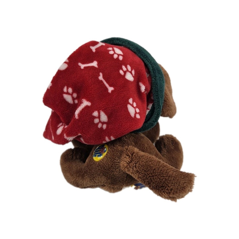 Big Head First Brown Puppy Dog Plush Stuffed Animal Toy Christmas | eBay