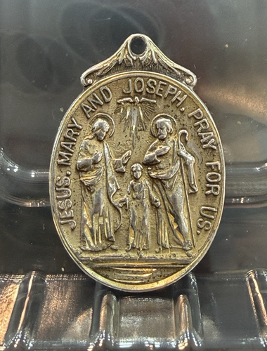 Vintage Sterling Silver Religious Catholic Holy Metal Jesus Mary ...