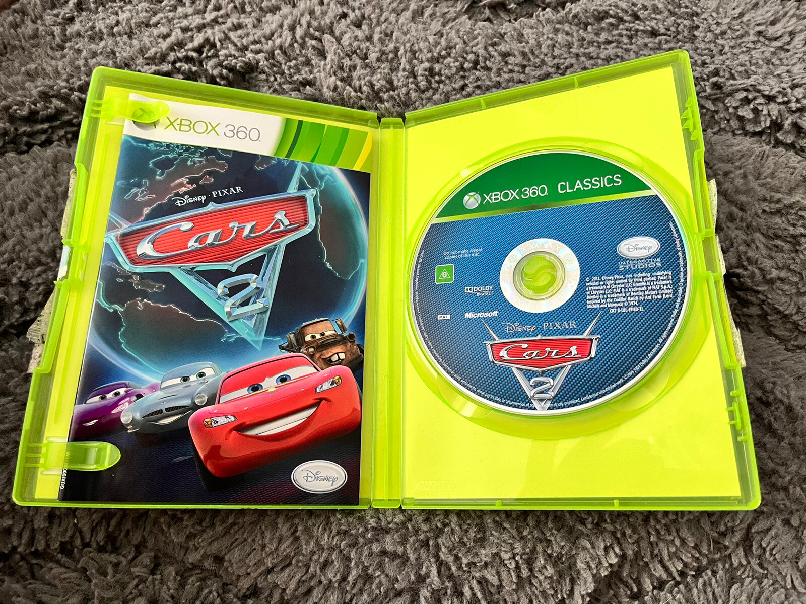 Disney Pixar CARS 2, XBOX 360 Game, Complete w Manual FREE UK POSTAGE ...
