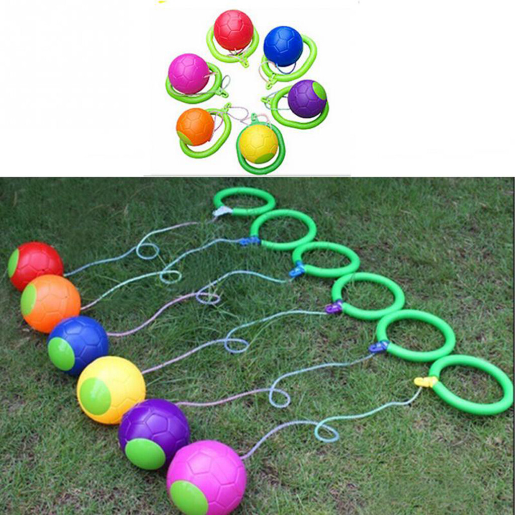 Outdoor Sports Fun Ankle Skipping Ball Hop the Rope Kids Playground ...