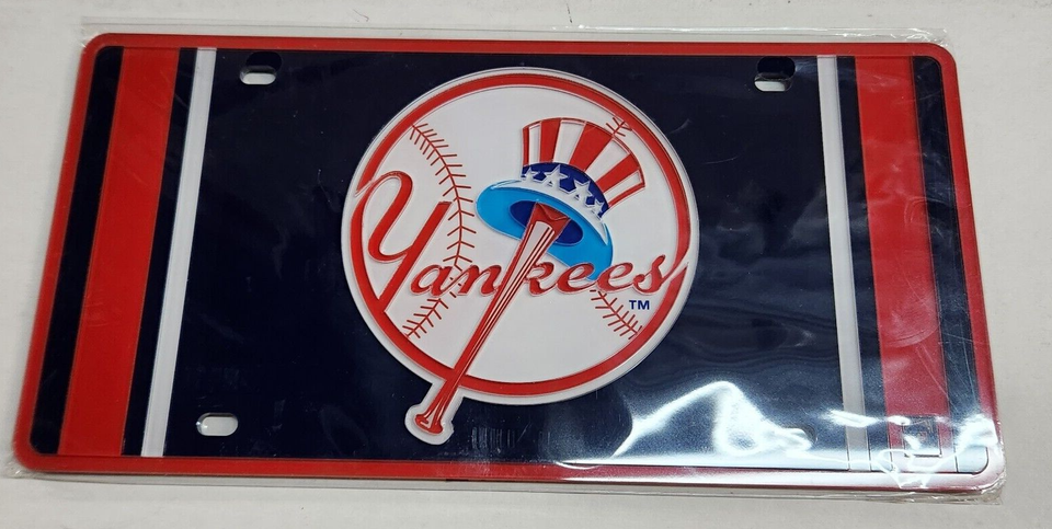 New York Yankees MLB Jersey Style Wincraft Laser Tag License Plate | eBay