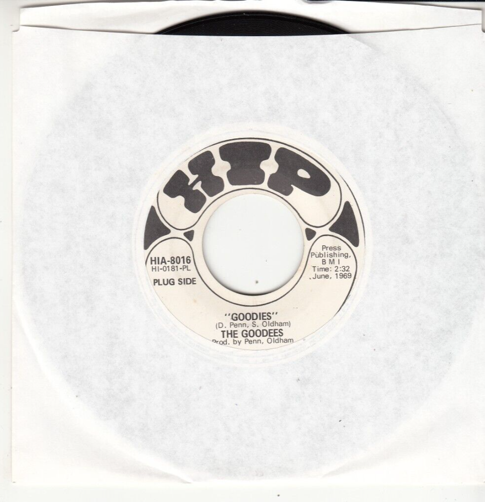 THE GOODEES - GOODIES - PROMO HIP RECORDS 45 - GREAT SHAPE | eBay