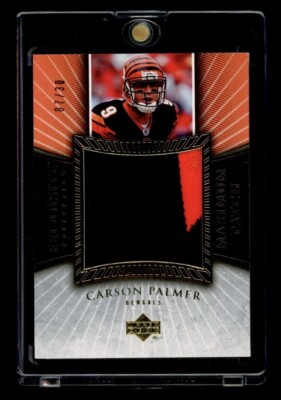 2006 UD Exquisite Collection Carson Palmer Maximum Patch Jumbo Game ...