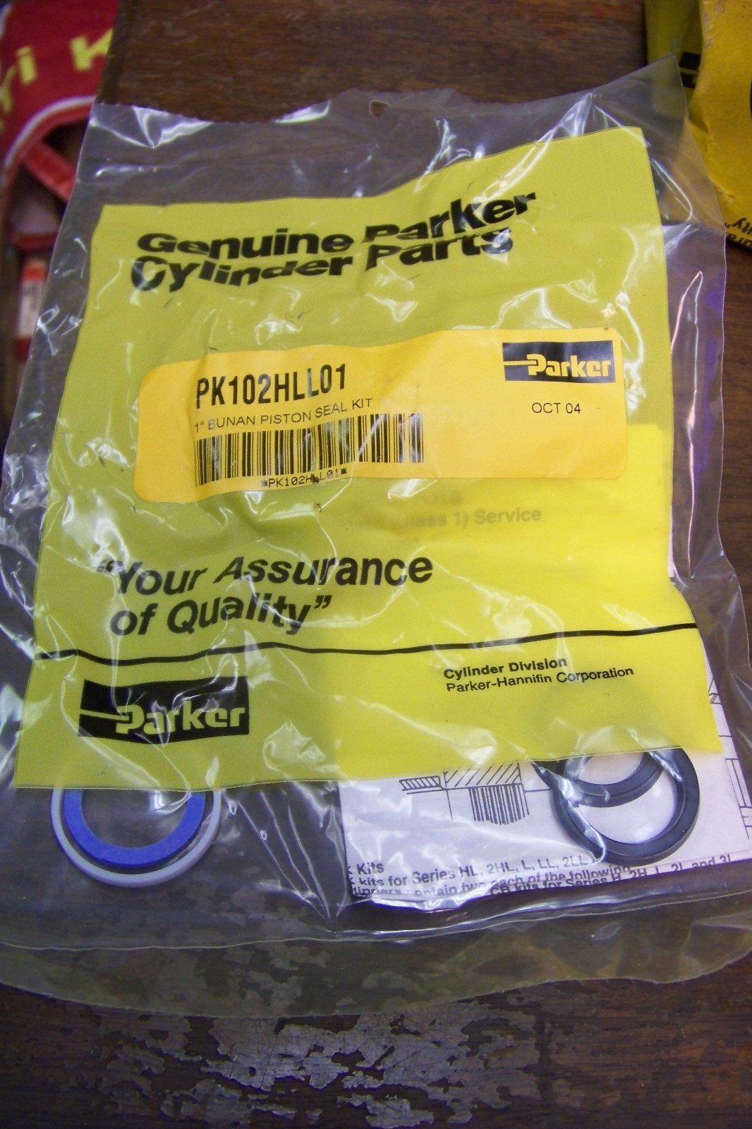 new parker pk102hll01 bunan piston seal kit ~ 1" | eBay