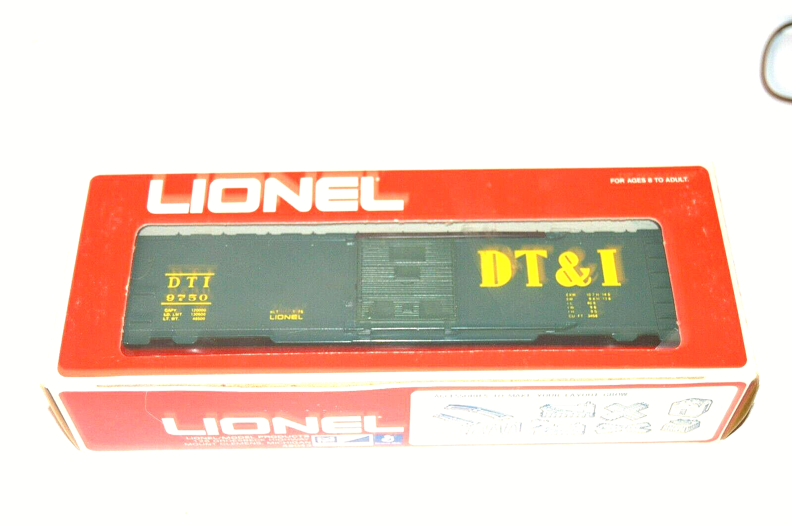 Lionel Trains O Gauge DT & I Box Car #6-9750 New In Box | eBay