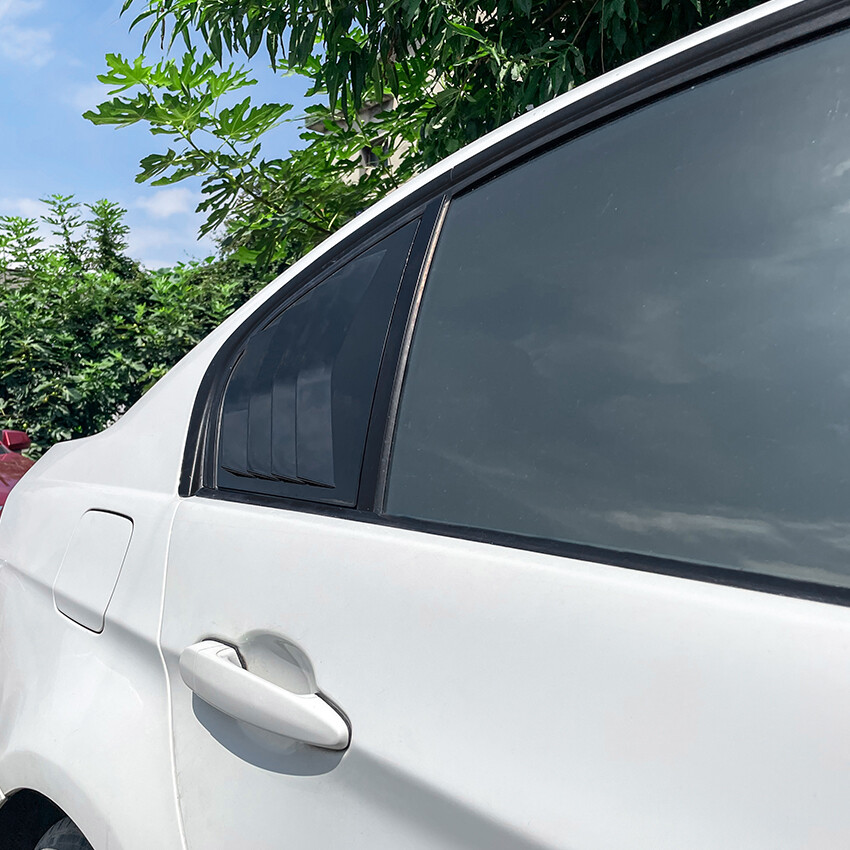 For E90 3-Series Sedan 05-13 Gloss Black Rear Window Quarter Glass ...