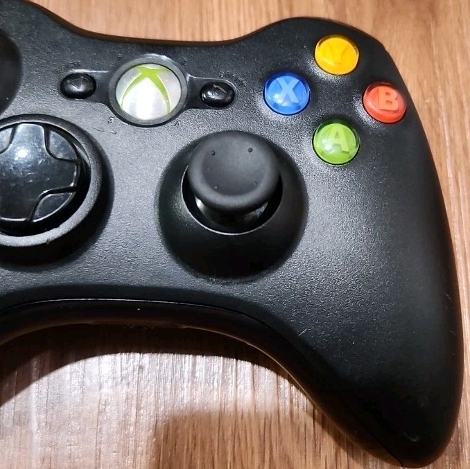 OEM Microsoft Xbox 360 Wireless Controller Black Clean With New Thumb Pads | eBay