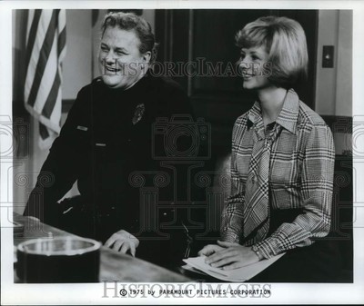 1975 Press Photo Charles Durning and Sharon Spelman in "The Cop and the ...