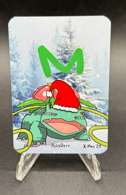 Pokederp Venusaur Christmas Card - X-Mas 2024 Derpy Fan Art ...