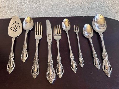 Oneida Distinction HH Raphael Pattern Stainless Flatware 54,pcs. Pre ...