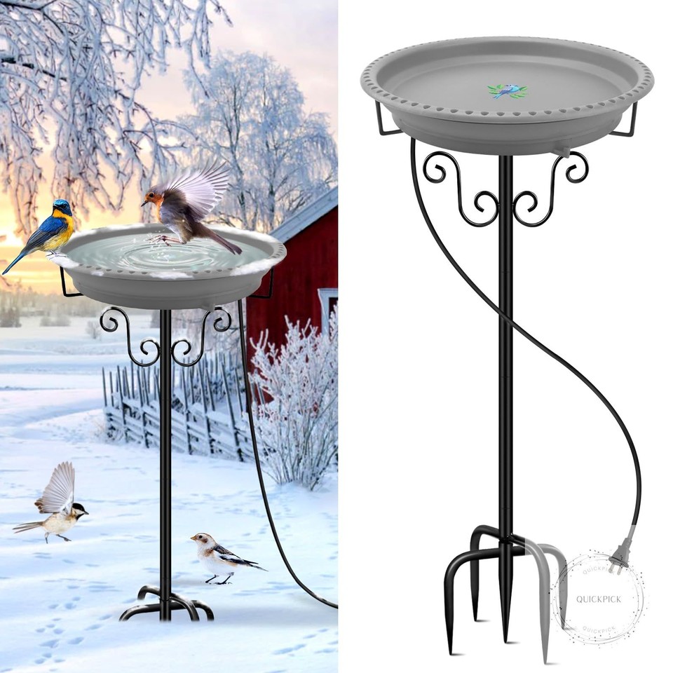 Heated Bird Bath, 100W Thermostatically Controlled Heated Bird Baths ...