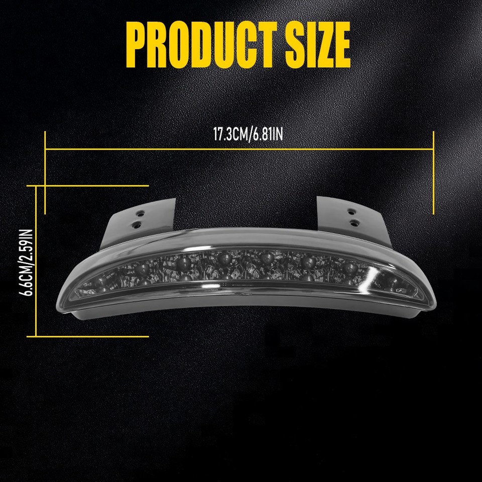 Rear LED Fender Brake Tail Light Turn Signal For Harley Sportster Iron ...