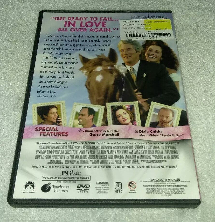 Runaway Bride [Widescreen Edition] (DVD) Richard gere , Julia Roberts ...