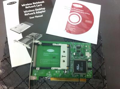 Belkin - F5D6000 -Wireless PCI Card Adapter with manual and instalation ...