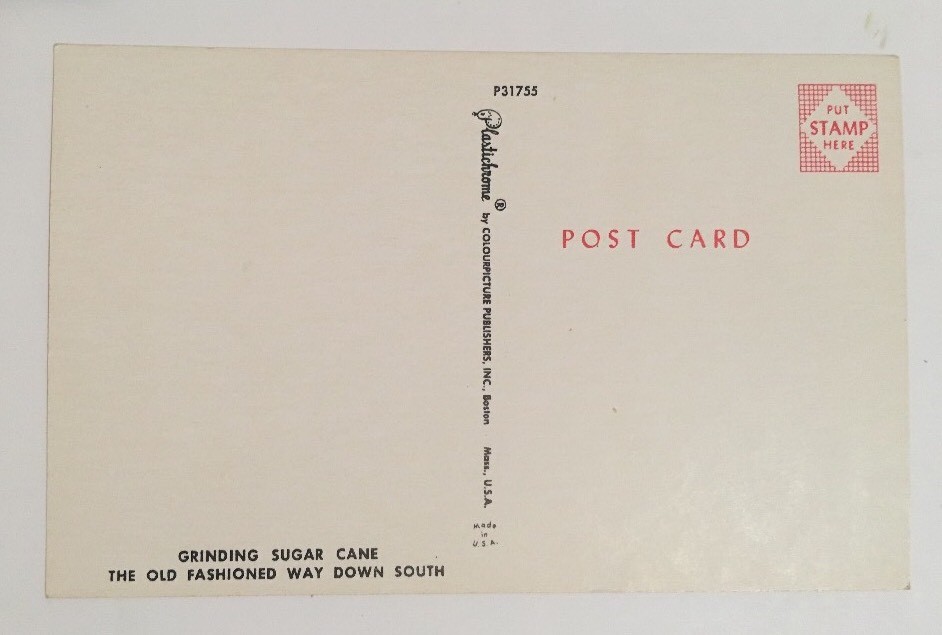 Dixie Sho Am Sweet Grinding Sugar Cane Syrup Horse Tobacco Barn Barrel ...