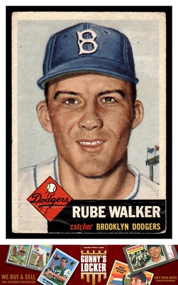 1953 Topps Rube Walker 134 Brooklyn Dodgers | eBay