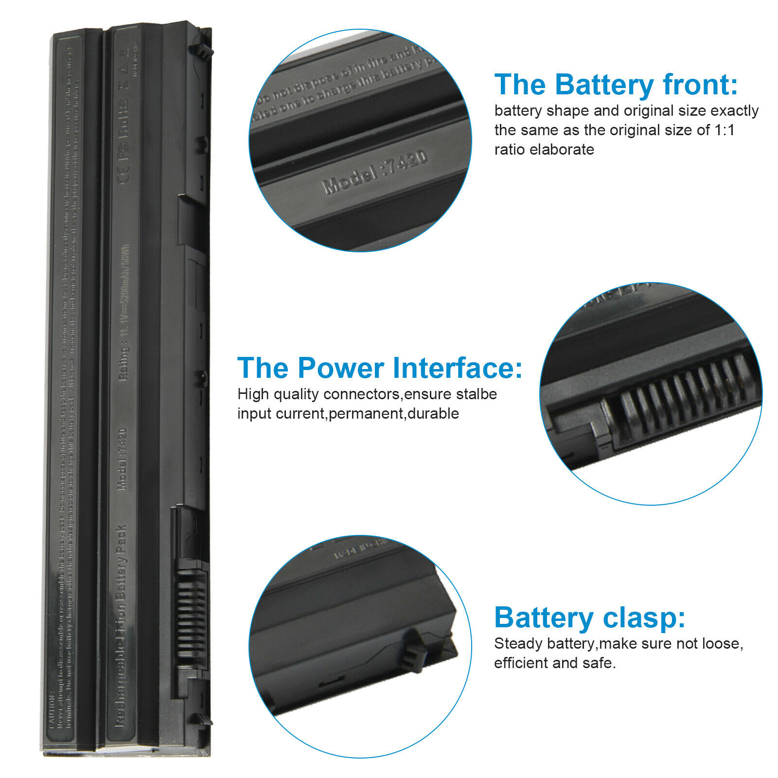 T54FJ Battery for Dell Latitude E5420 E5430 E5520 E5530 E6420 E6430 ...