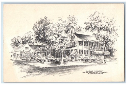 Old Club Restaurant Washington Club House Alexandria Virginia VA ...