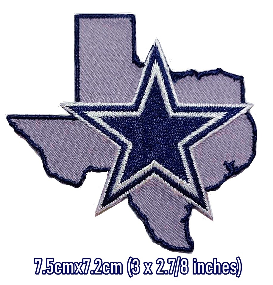 Dallas-Cowboys Embroidery Patches Iron on, Sew on(Select options) Thai ...