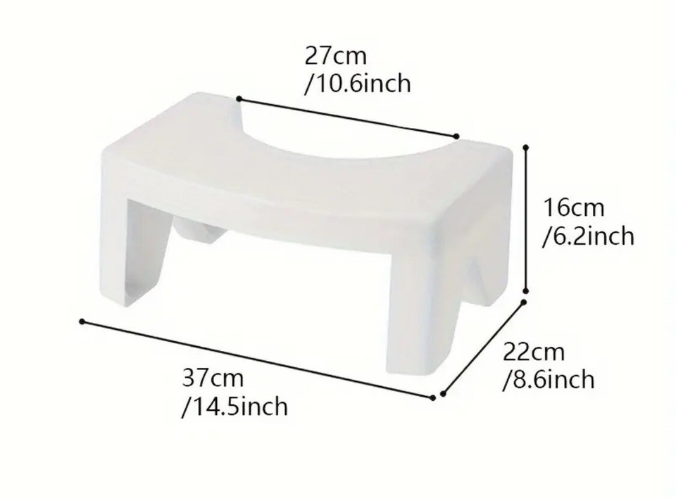 Squatty Go Potty Folding Toilet Stool, Non- Slip, Foldable Easy Storage ...