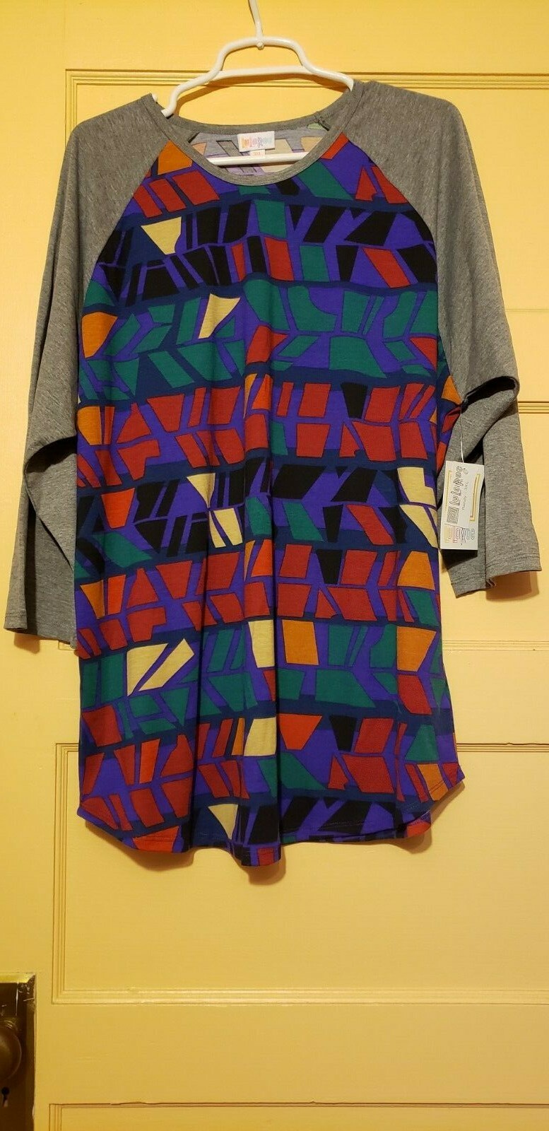 LulaRoe Randy Top (new) 3XL MULTI GEOMETRIC 3/4 SLEEVE | eBay