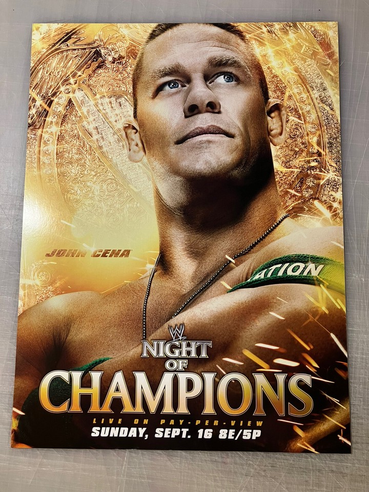 WWF WWE Poster Print Brock Lesnar Summer Slam Perfect Storm Wrestling ...